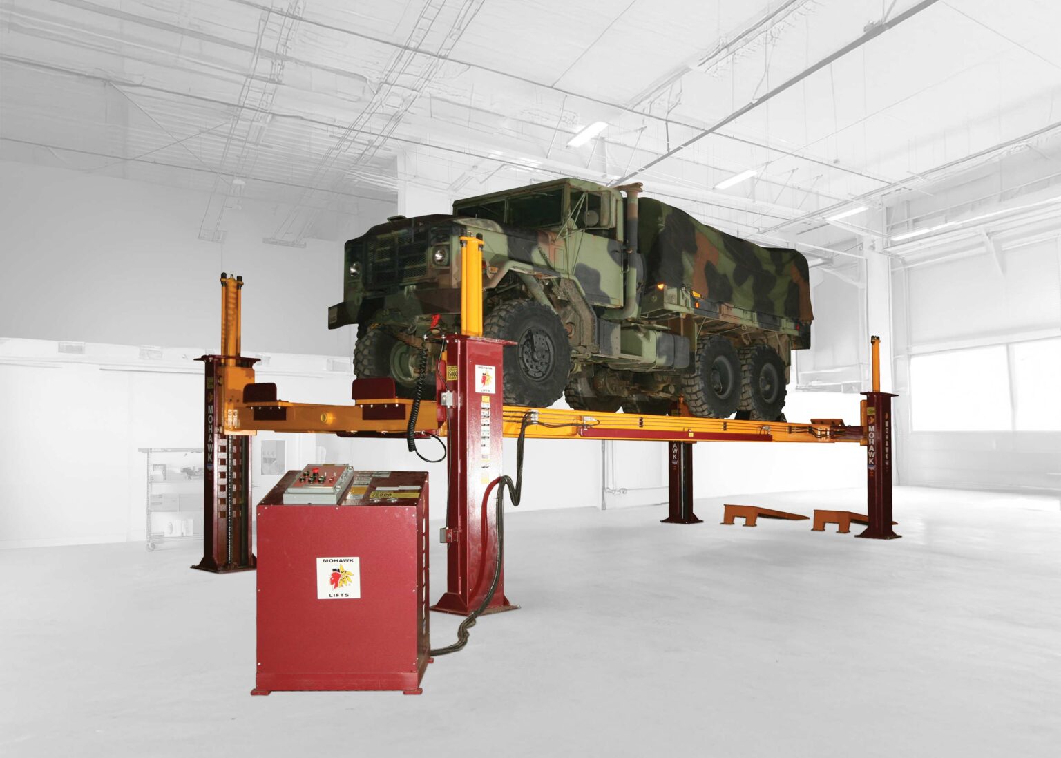 Vehicle Lifts with Capacities from 75,000 to 120,000 lbs. | Mohawk Lifts